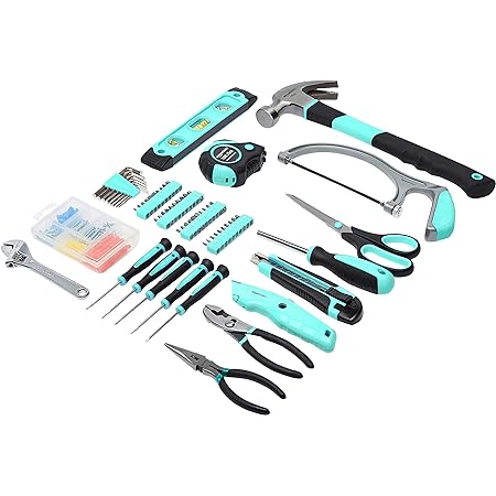 150-Pc Amazon Basics Household Tool Set with Tool Storage Box $12.95 ...