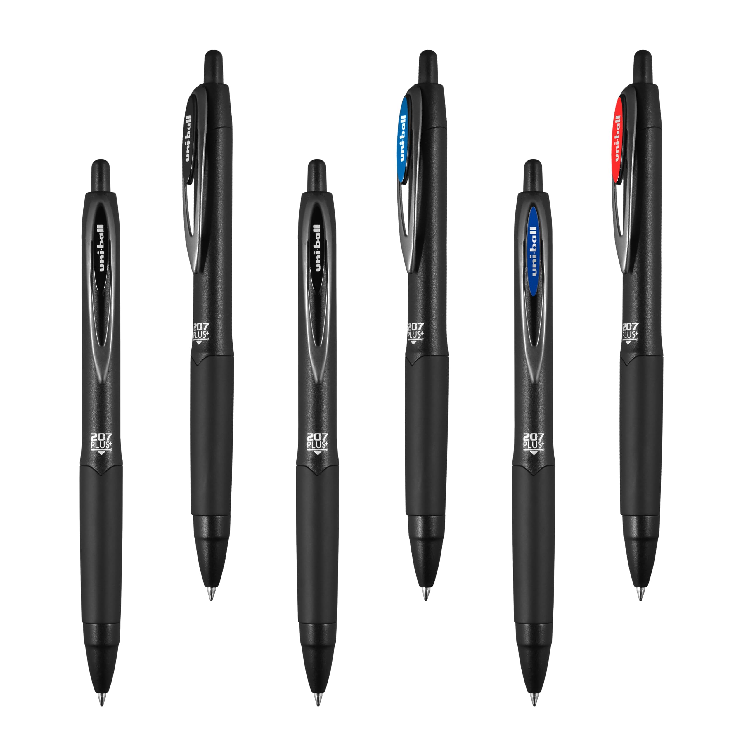 6-Pack uniball 207 Plus+ 0.7mm Medium Point Retractable Gel Pens (Assorted)