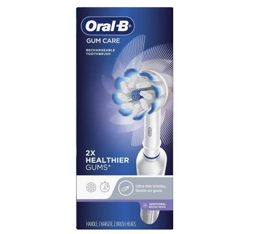 2x Oral-B Vitality FlossAction + 1x Gum Care Rechargeable Toothbrush ...