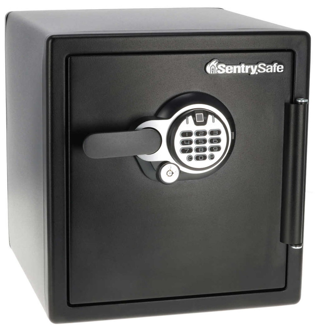 SentrySafe 1.23 cu. ft. Steel Fireproof and Waterproof Home Safe with ...