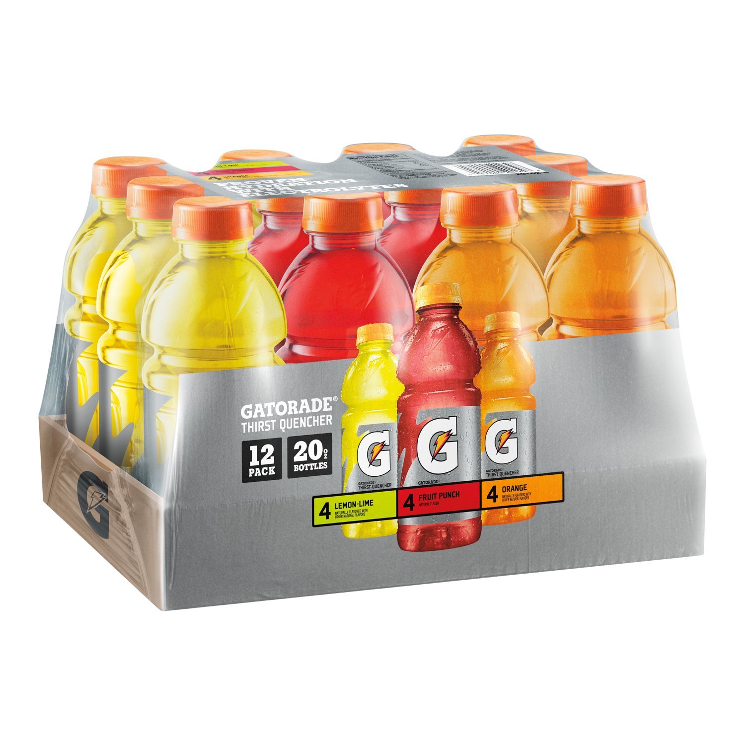 12-Pack of 20oz Gatorade Original Thirst Quencher Bottles (Variety Pack ...