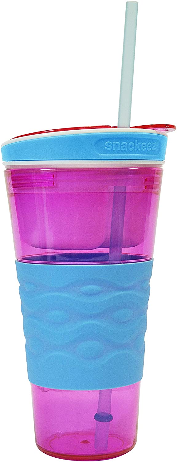 16-Oz Snackeez Travel Snack & Drink Cup w/ Straw $6 + Free Shipping w ...