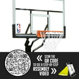 54" NBA Adjustable In-Ground Basketball Hoop w/ Tempered Glass ...