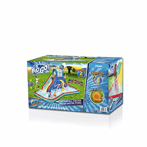 Bestway H2OGO! Waterfall Waves Mega Water Park Inflatable Slide and ...