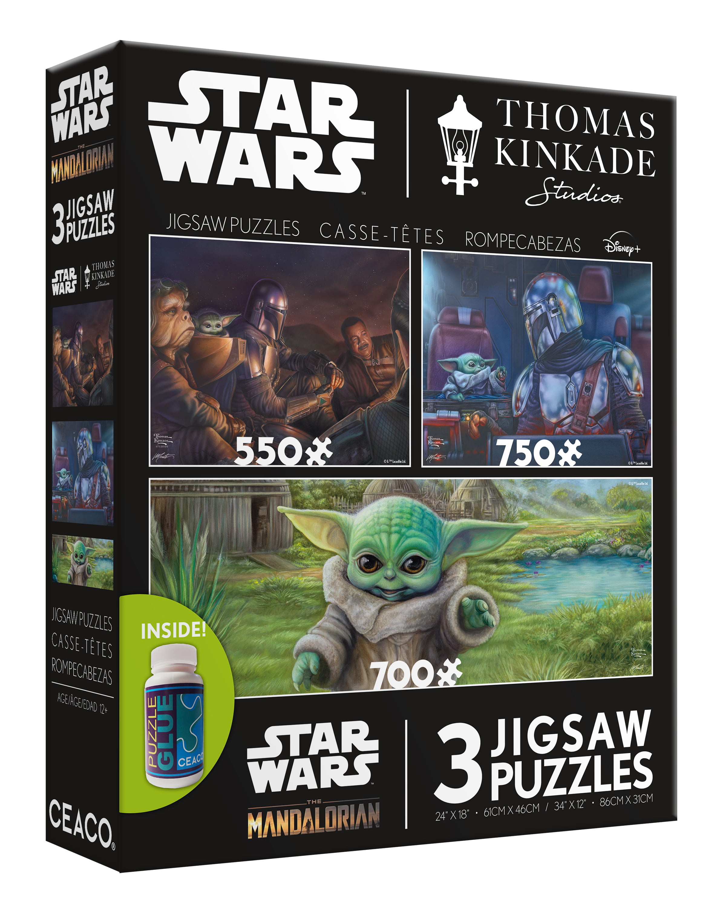 2000-Piece Ceaco Star Wars Mandalorian Three Interlocking Jigsaw ...