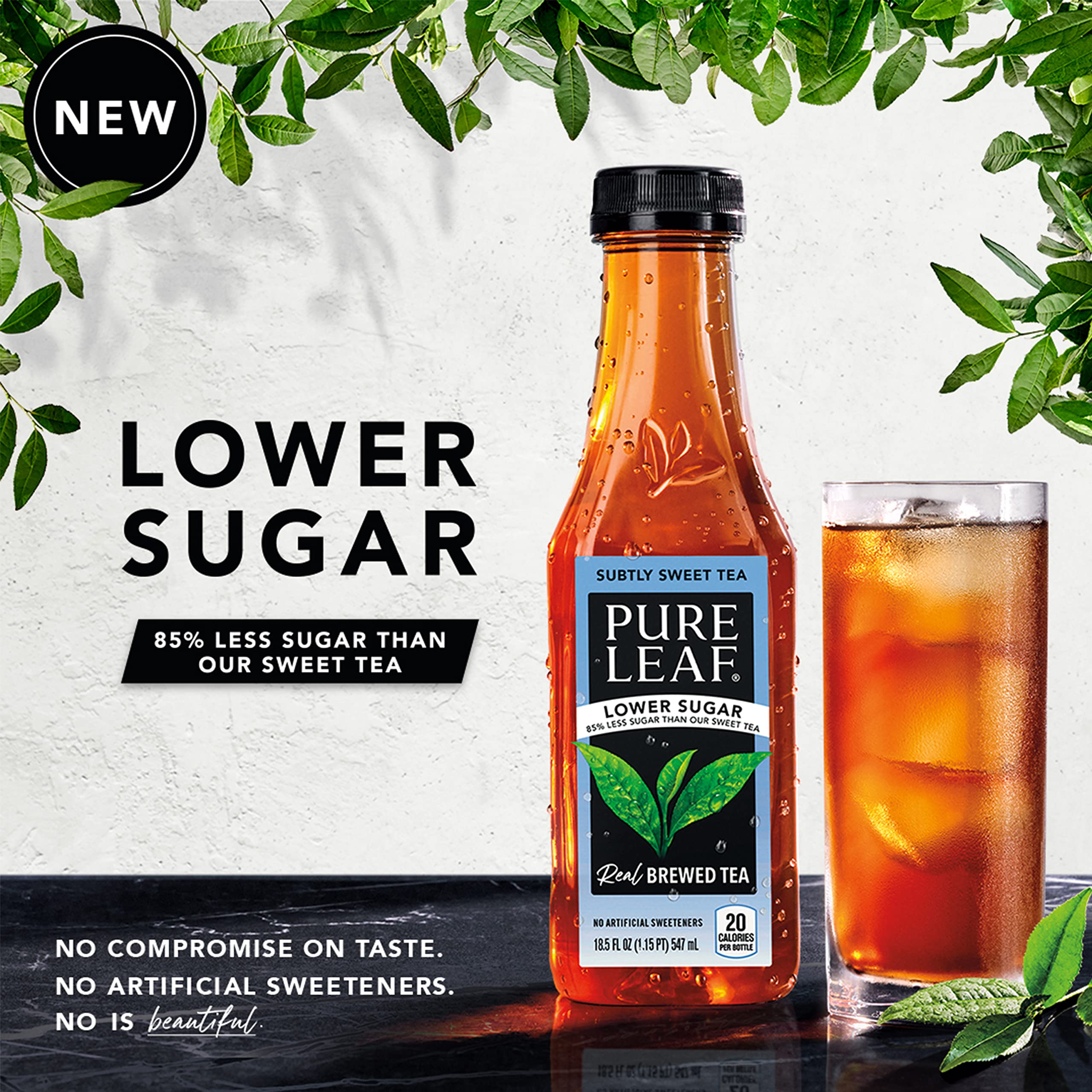 12-Pack 18.5-Oz Pure Leaf Iced Tea Subtly Sweet Tea (Low Sugar) $12.64 ...