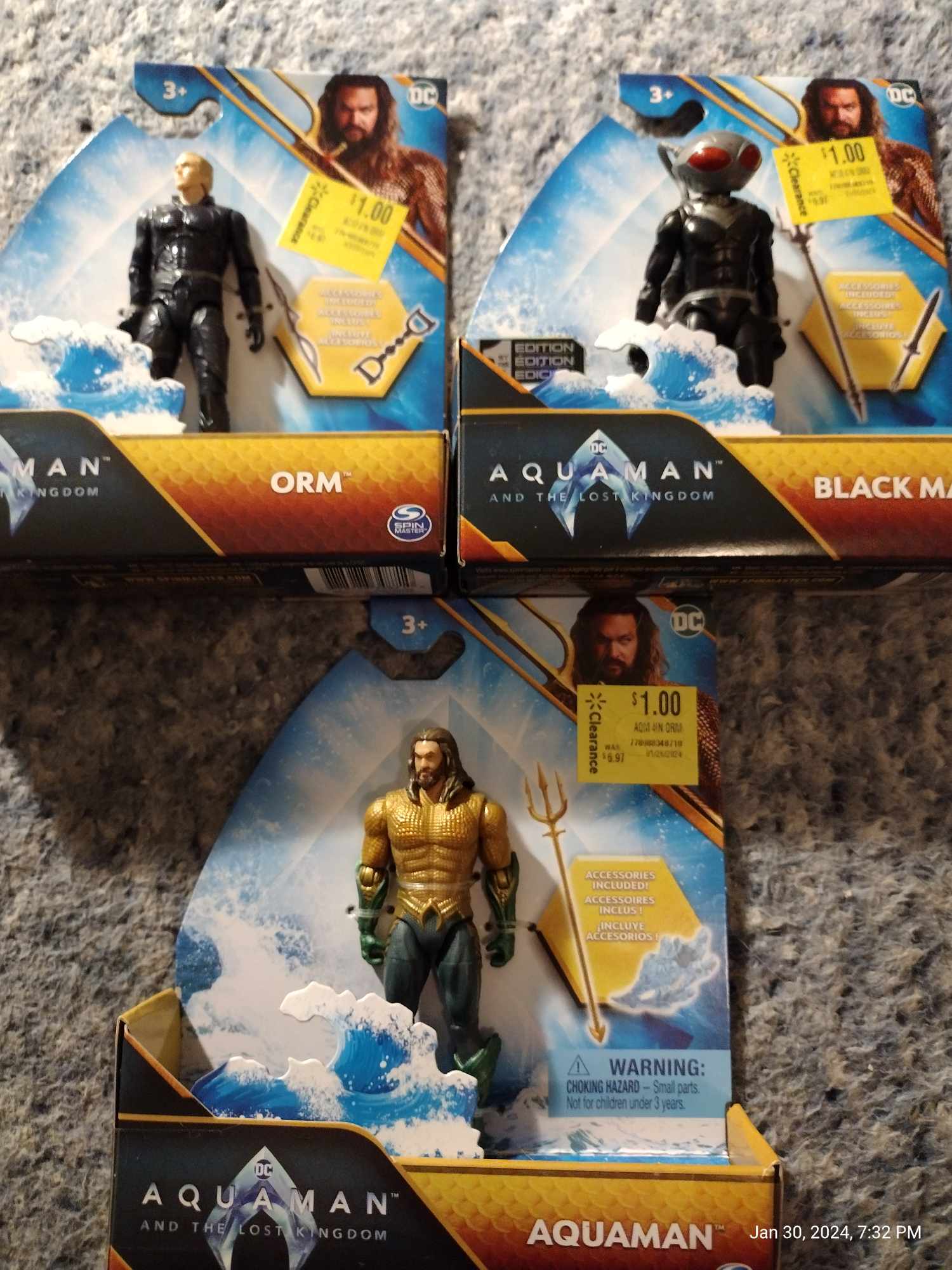 Aquaman 4" Action Figures - Walmart Clearance YMMV