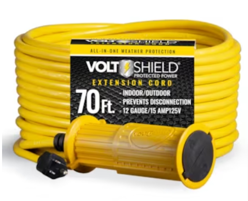 Select Lowe's Stores: 75' VoltShield 12-Gauge 15 Amp Locking Extension Cord