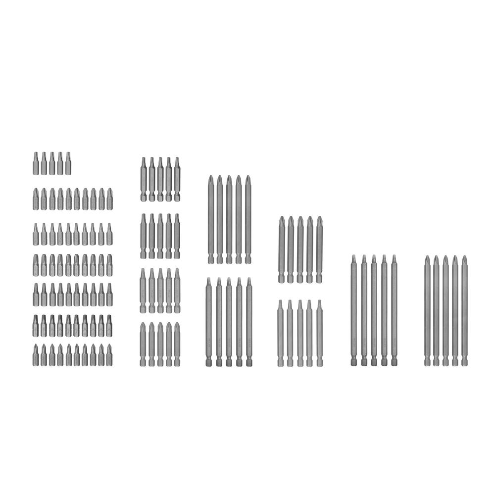 ToolShop 120 Piece Bitset Including Many Long Sizes B M 8 AR