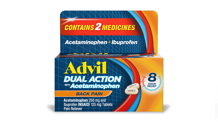 Advil Dual Action Back Pain w/ Acetaminophen + Ibuprofen Sample FREE ...
