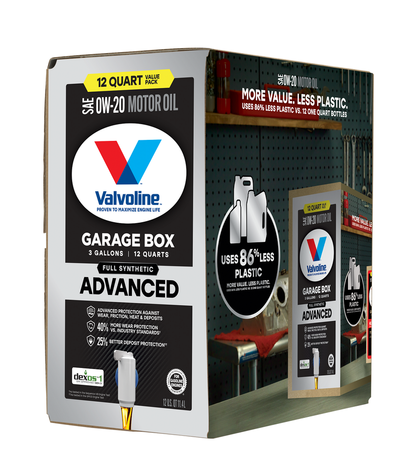 12-Quart Valvoline Advanced Full Synthetic Motor Oil Garage Box (0W-20 ...