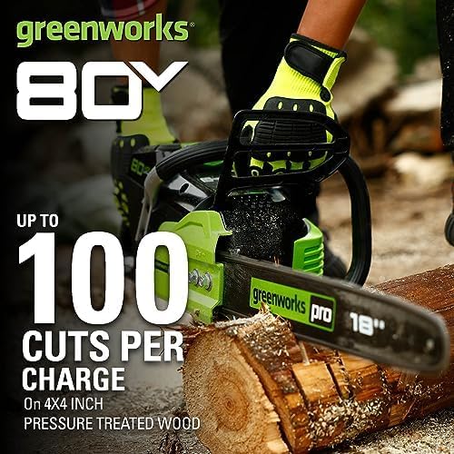 Greenworks 80V 18" Cordless Brushless Chainsaw (Tool Only)