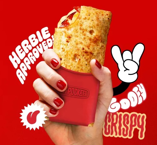 Hot Pocket Microwave/Reusable Silicone Sleeve Holder (Red)