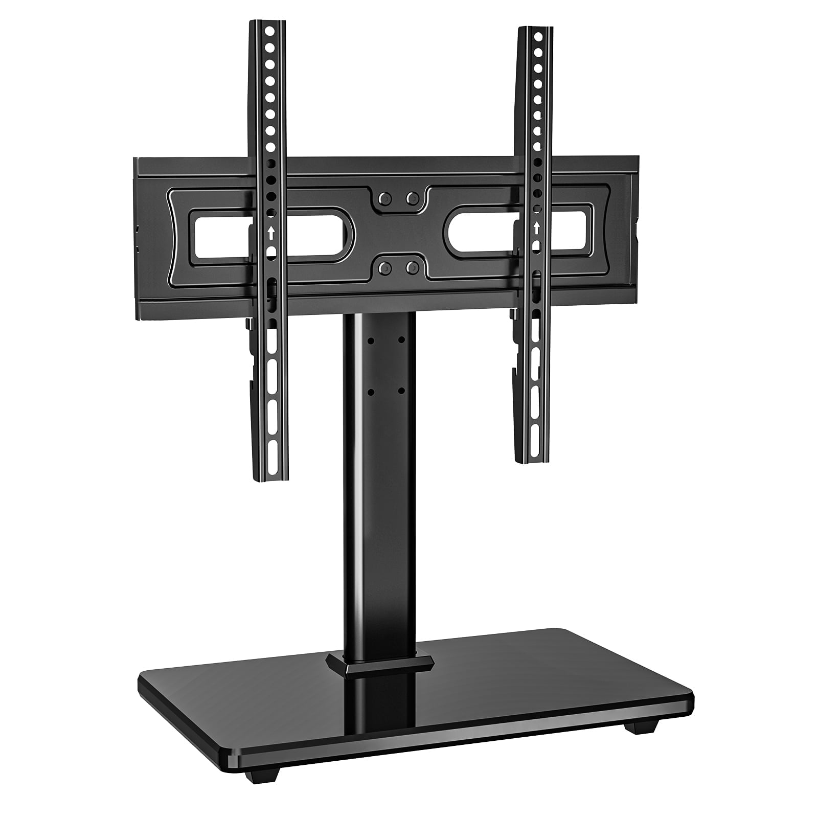 MountFTV Universal Table Top Swivel TV Stand Mount w/ Glass Base (32-65 ...