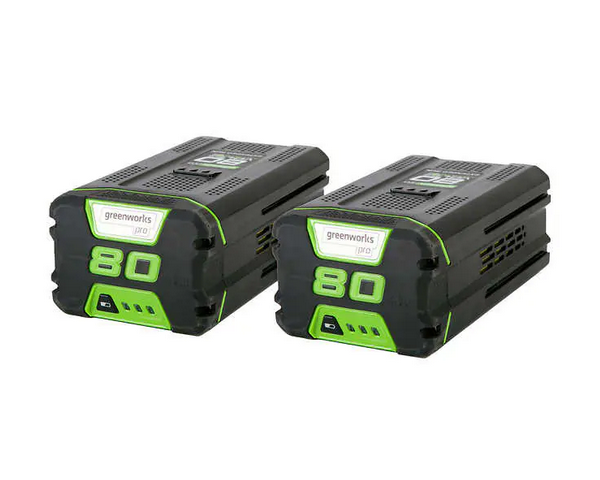 Costco Members: 2-Pack Greenworks 80V 4.0 Ah Li-Ion Batteries w/ 8-Year ...