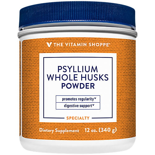 12-Oz. Psyllium Whole Husks Easy Mixing Powder Fiber Supplement