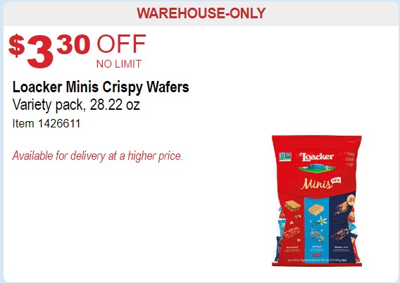 Select Costco Wholesale Warehouse: Loacker Classic Mini Crispy Wafers ...