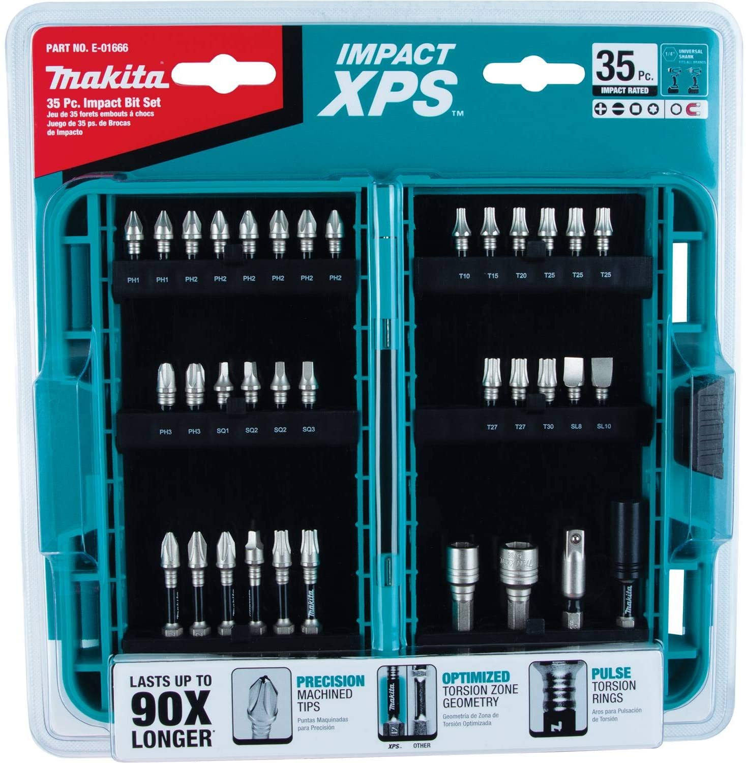 35-Piece Makita Impact XPS Bit Set