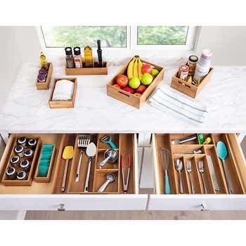 Costco Members: Seville Classics 9-piece Bamboo Organizer Starter Set ...