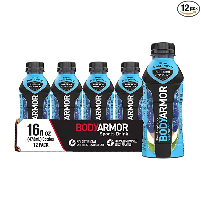 12-Pack 16oz BodyArmor Sports Drink (Blue Raspberry)