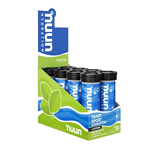 80-Count Nuun Sport + Caffeine: Electrolyte Drink Tablets (Fresh Lime ...