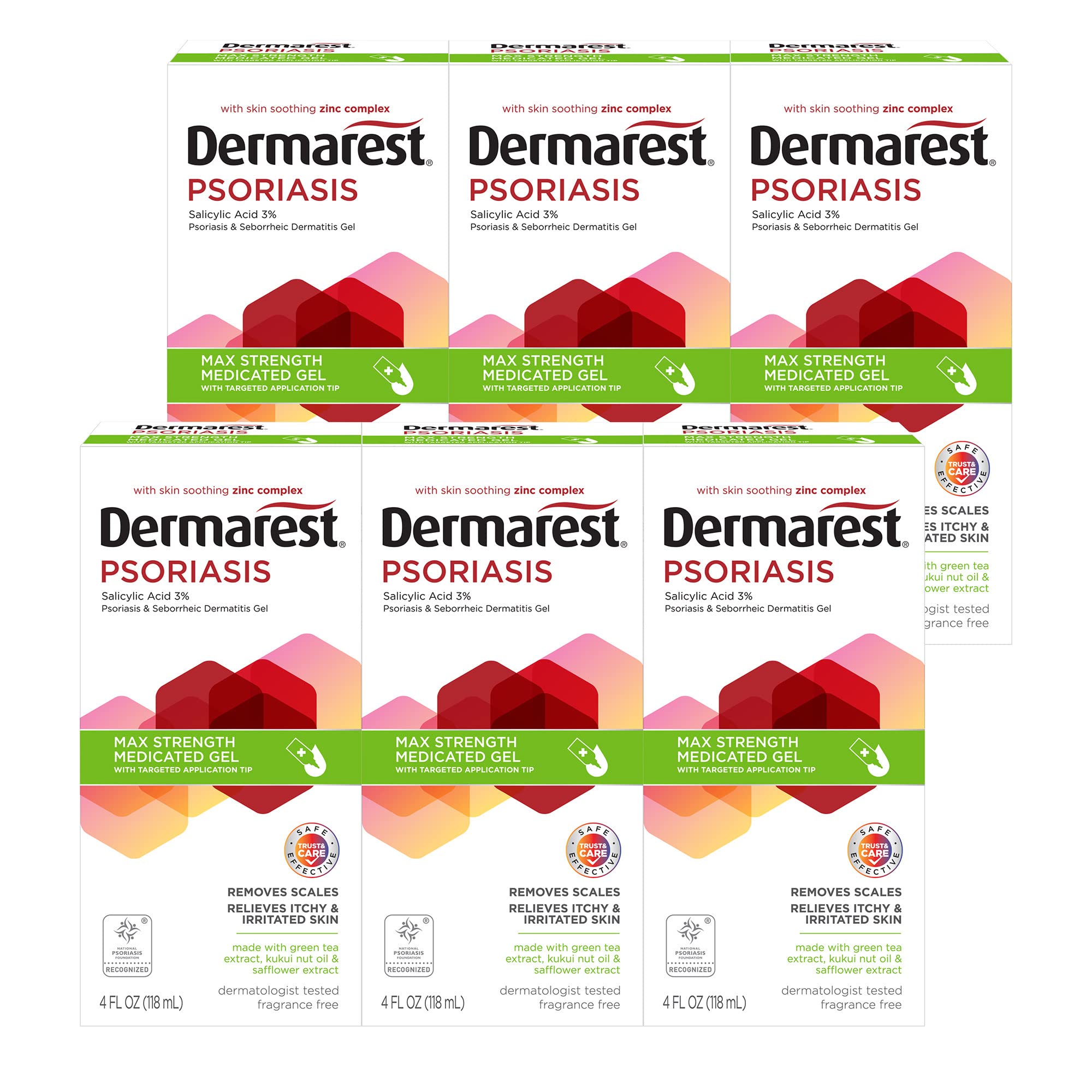 6-Pack 4-Oz Dermarest Psoriasis Medicated Treatment Gel $25.58 ($4.26 ...