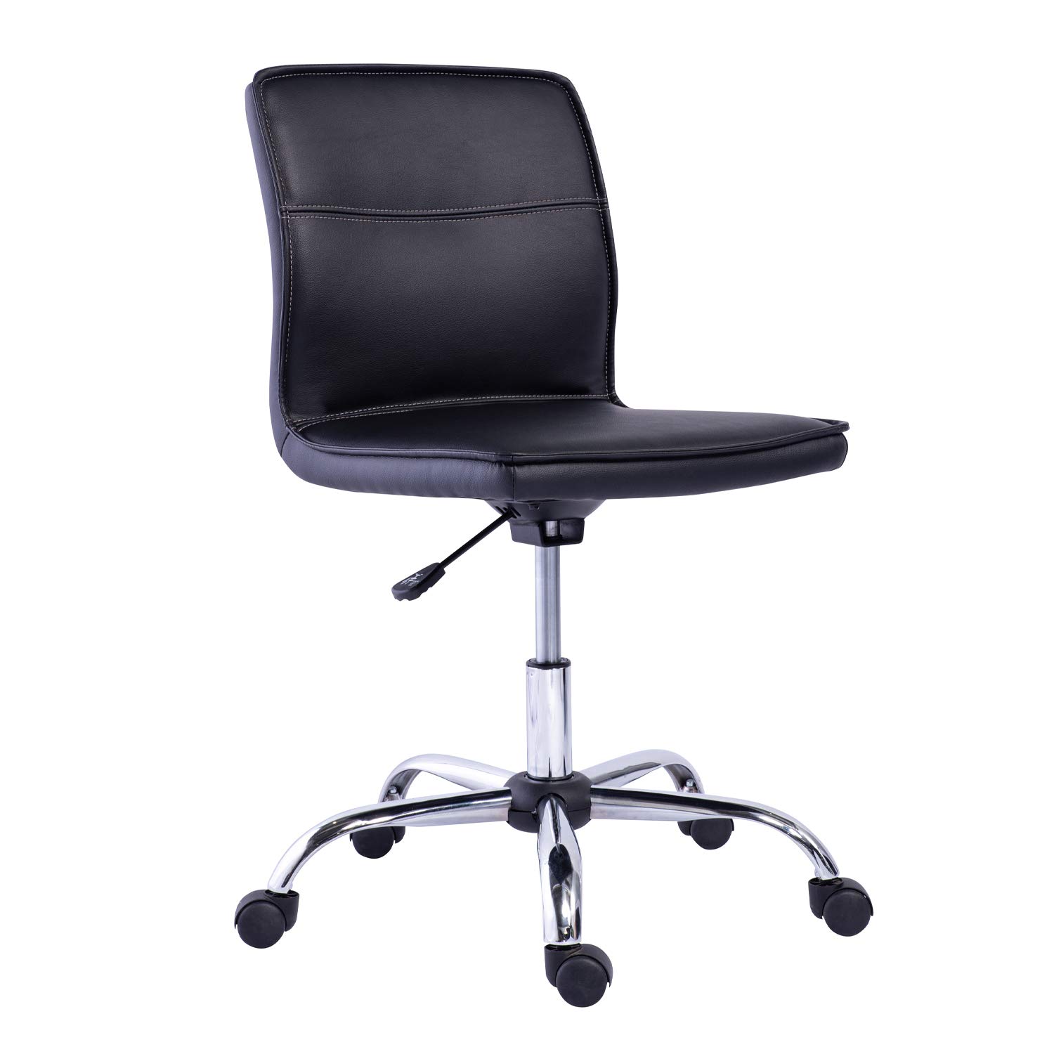 Prime Members:Amazon Basics Modern Armless Height Adjustable Office ...