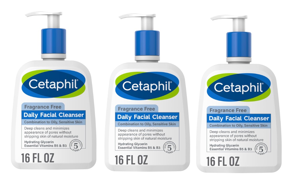 16-Oz Cetaphil Daily Facial Cleanser (Combination to Oily, Sensitive ...