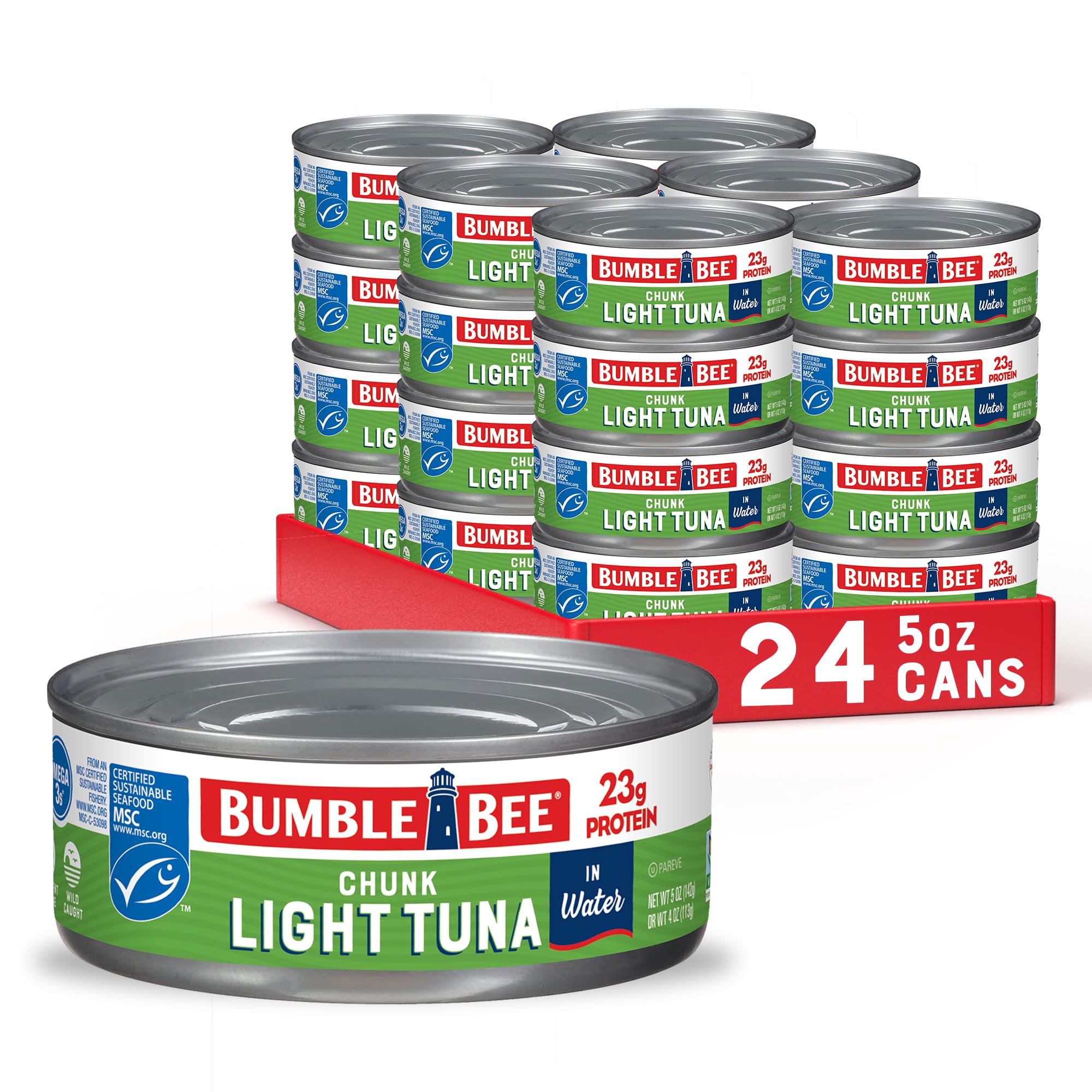24-Count 5-Oz Bumble Bee Chunk Light Tuna in Water