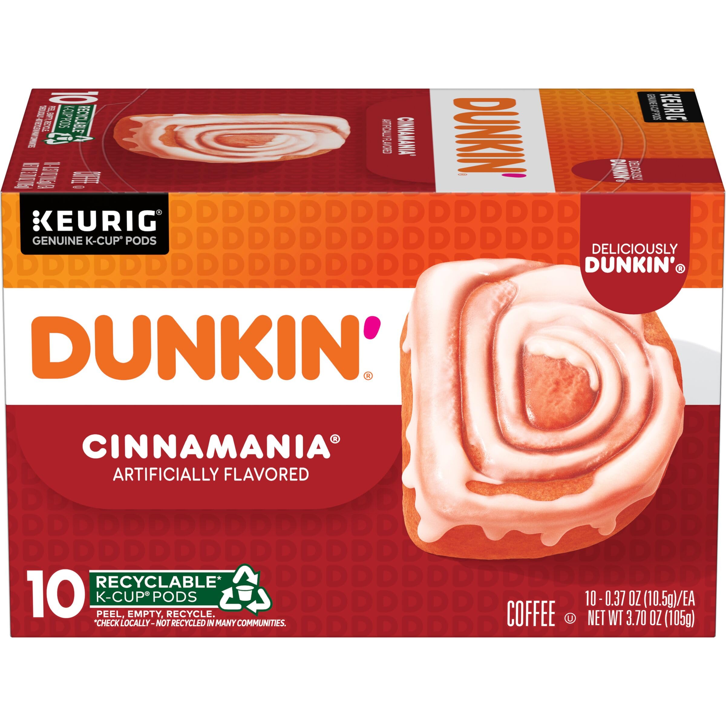 60-Count Dunkin' Cinnamania Flavored Keurig K-Cup Pods $18.16 w/ S&S ...