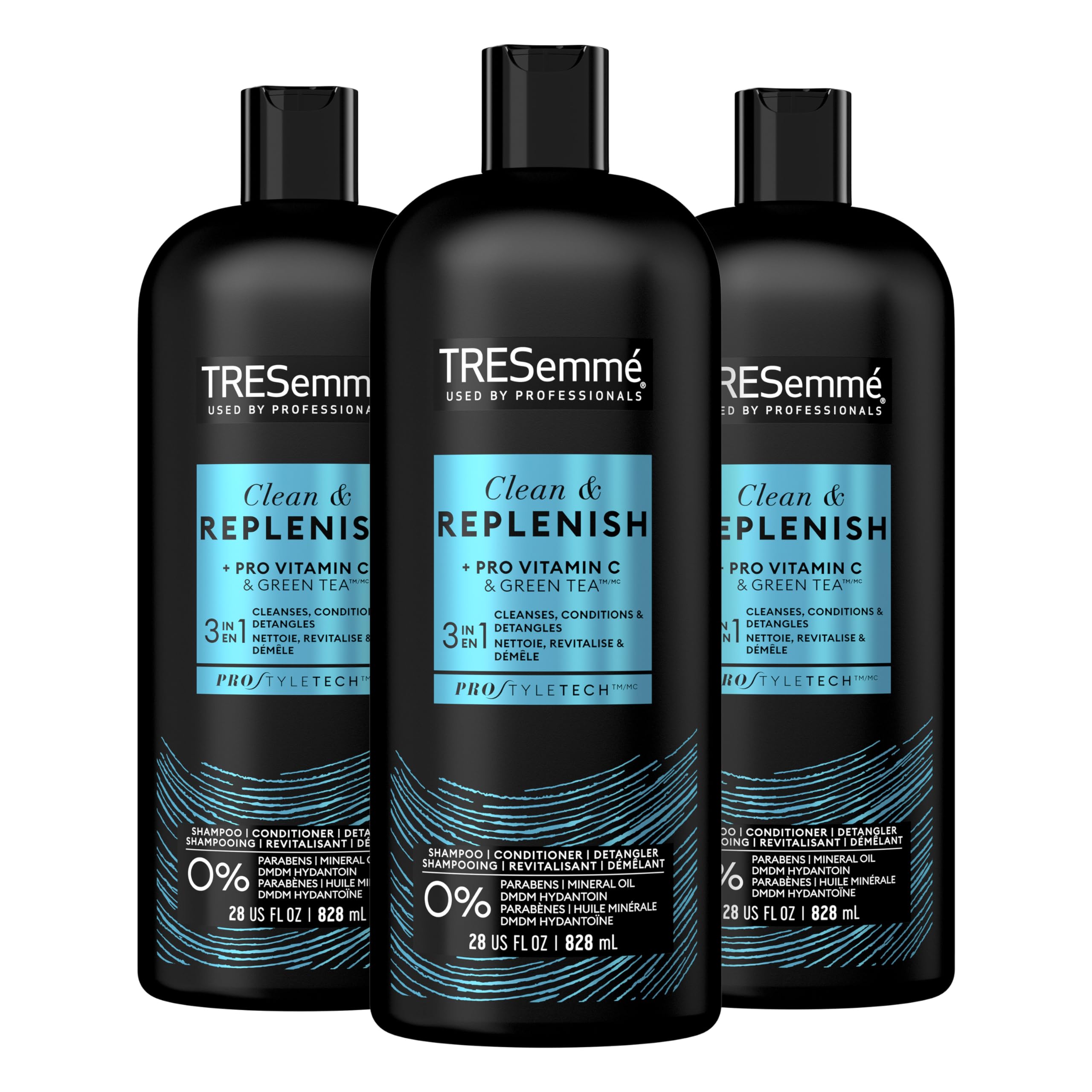 3-Count 28-Oz TRESemmé 3-in-1 Shampoo + 3-Count 28-Oz TRESemmé ...