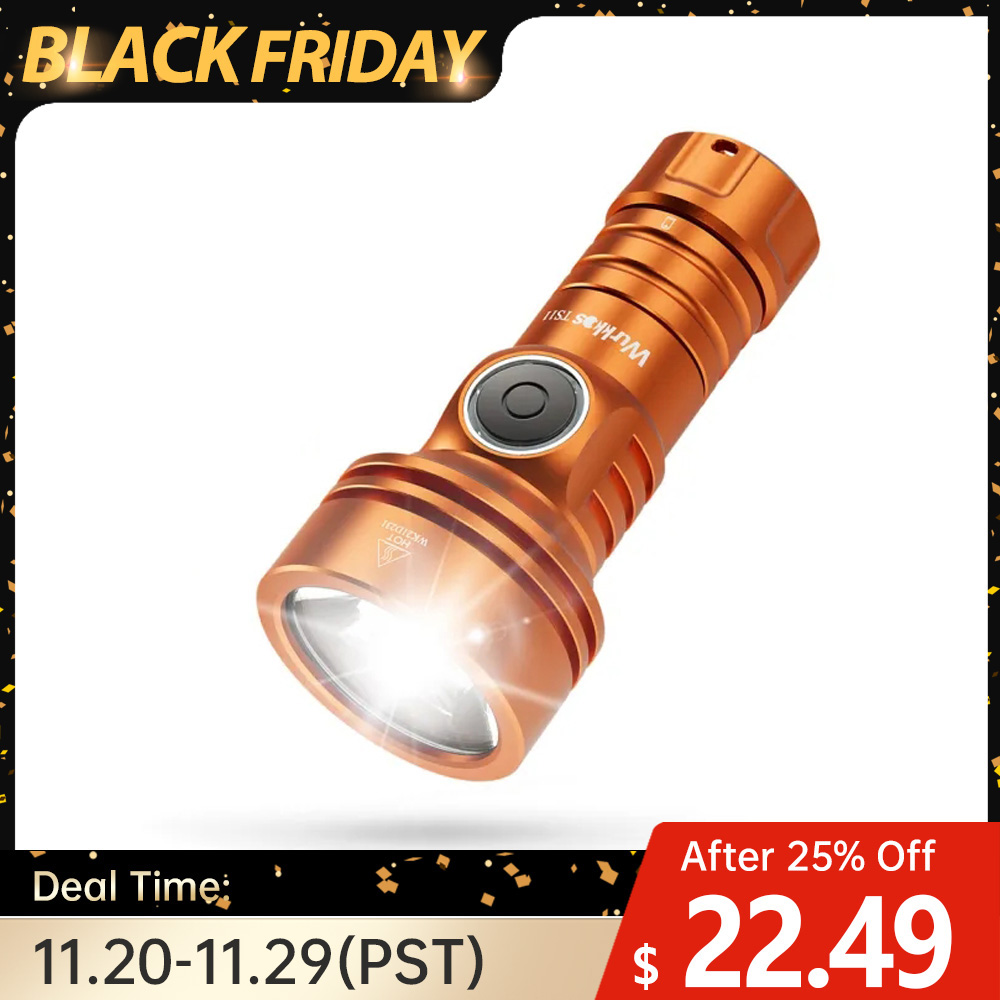 Wurkkos TS11 2000LM SFT40 LED Rechargeable Anduril 2.0 Flashlight (No ...