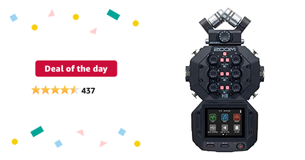 Deal of the day for Prime Members: Zoom H8 12-Track Portable Recorder ...