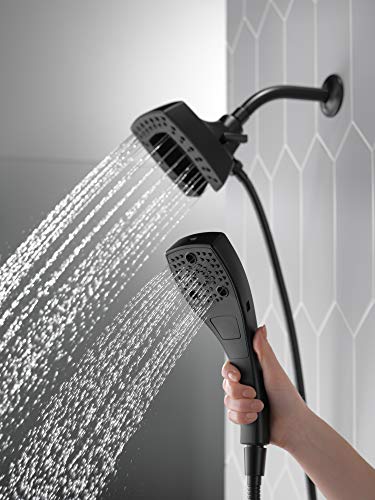 Delta Faucet 5-Spray In2ition 2-in-1 Dual 2.5GPM Hand Held Shower Head ...