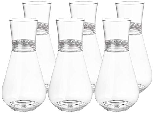 (6 Pack) AmazonCommercial Plastic Shatterproof Wine / Cocktail Decanter ...