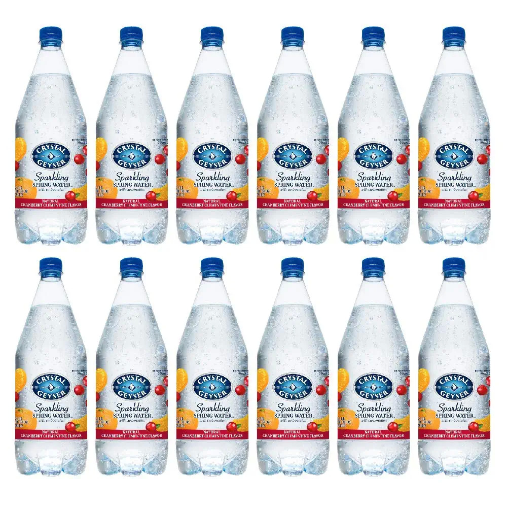 12-Pack of 42.3oz Crystal Geyser Lemon Sparkling Spring Water $15.38 @ Amazon