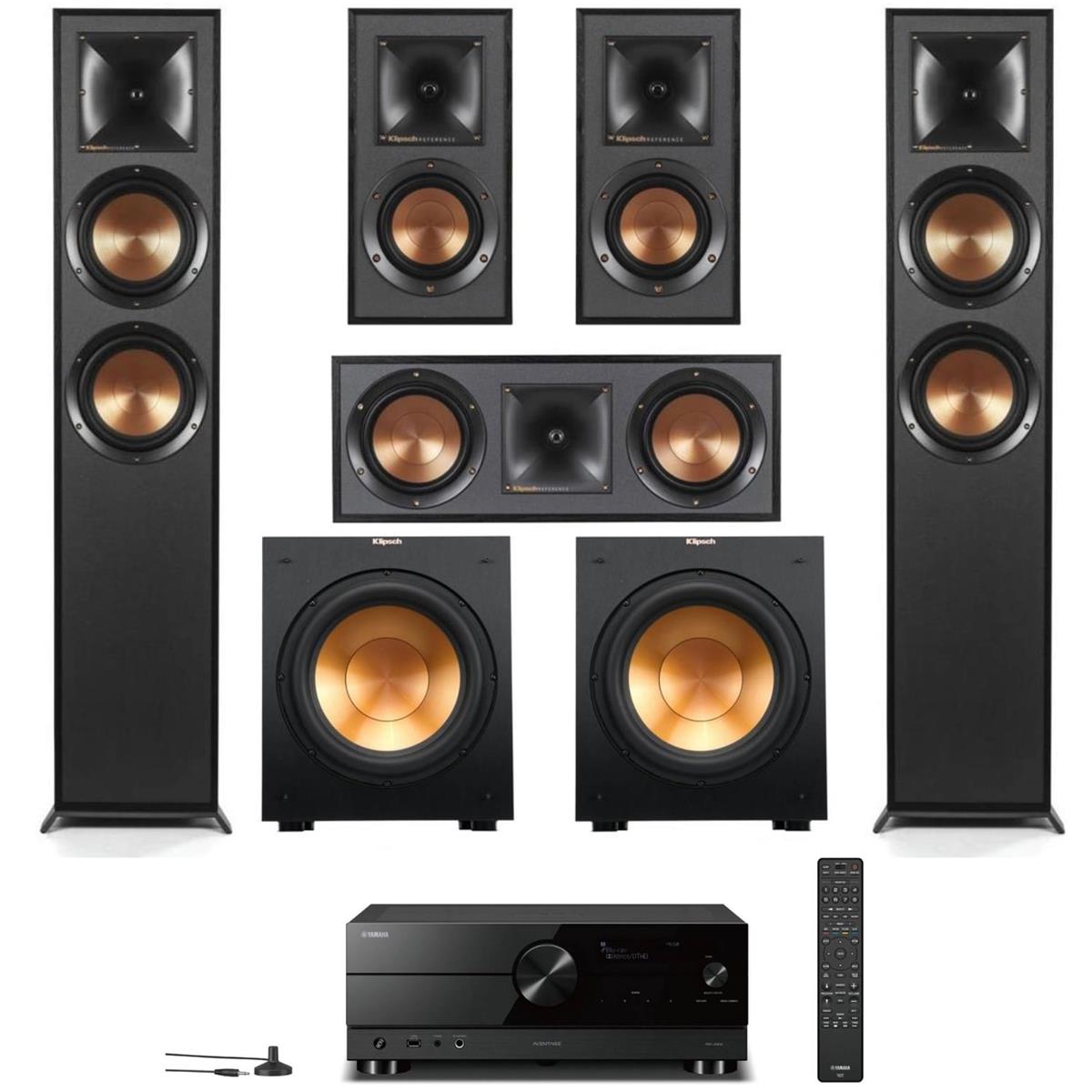 Klipsch Speakers 2x R 625FA 2x R 41M R 52C Center 2x R 12SW