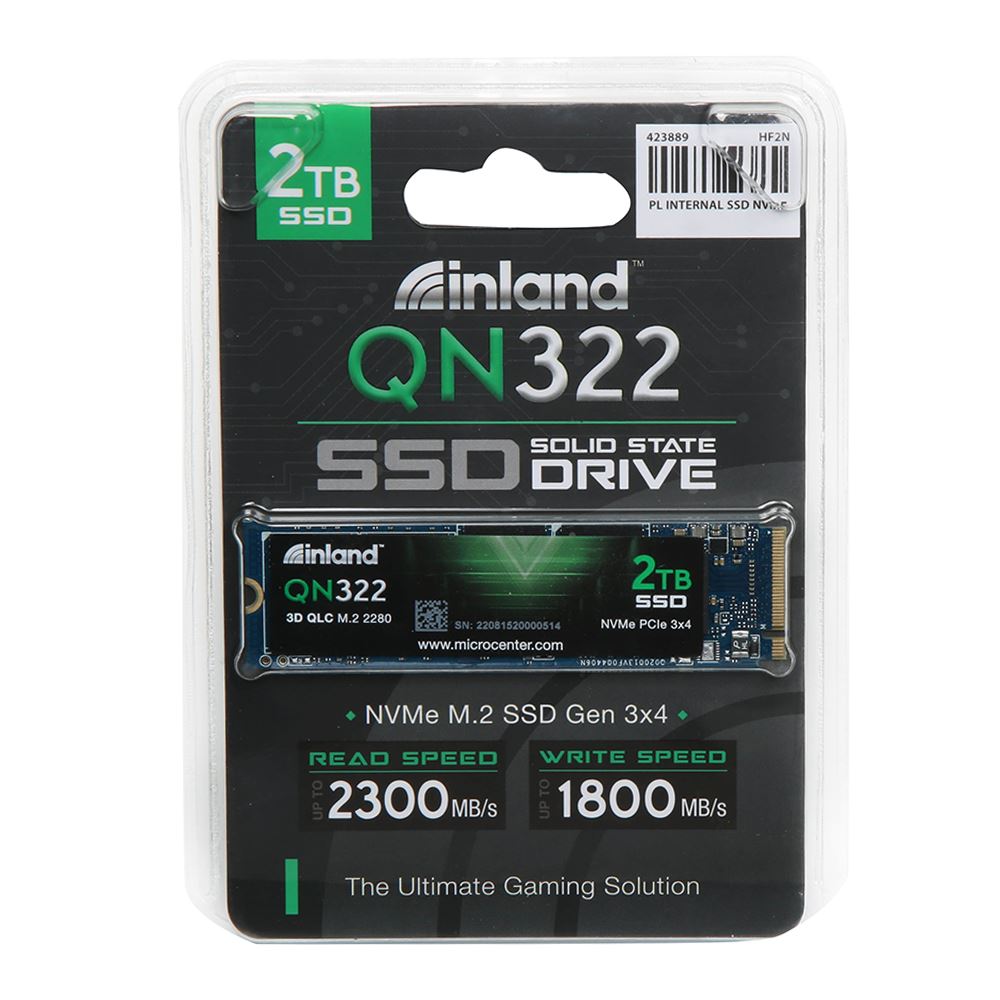 Select Micro Center Stores: 2TB INLAND QN322 NVME M.2 2280 PCIe Gen 3 ...