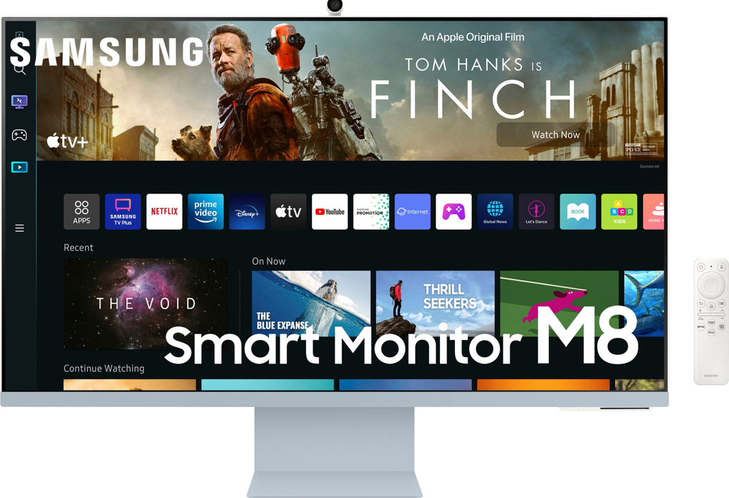 Samsung 32" M80B UHD Smart Monitor with Streaming TV and SlimFit Camera ...